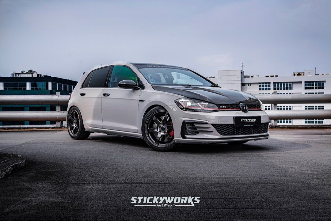 Golf gti Full wrap in Chalk grey, Car Accessories, Accessories on Carousell