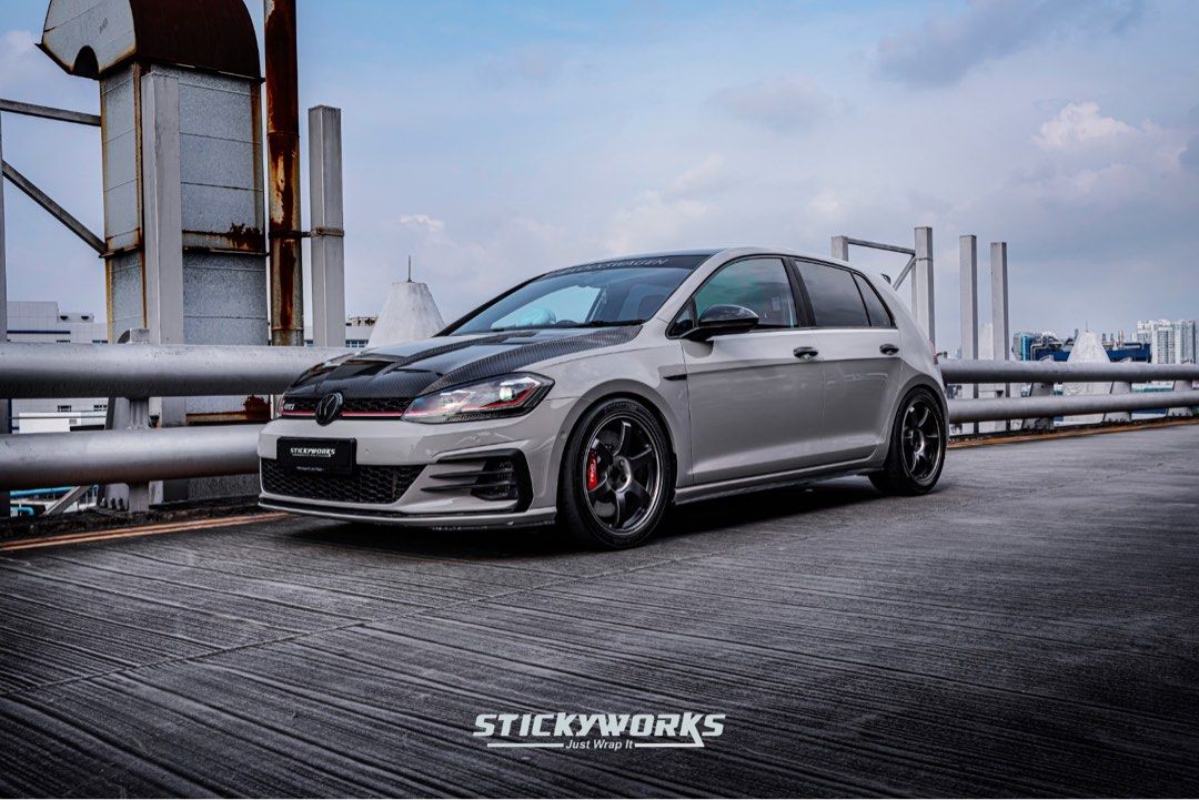 Golf gti Full wrap in Chalk grey, Car Accessories, Accessories on Carousell