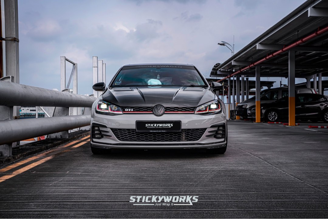 Golf gti Full wrap in Chalk grey, Car Accessories, Accessories on Carousell