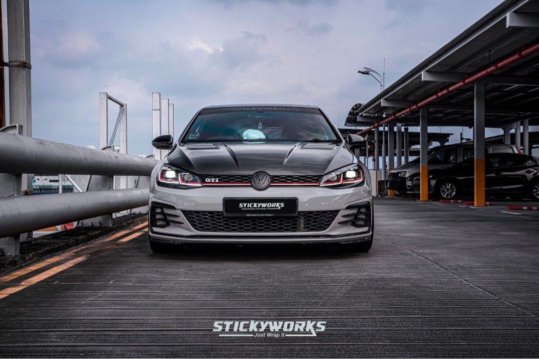 Golf gti Full wrap in Chalk grey, Car Accessories, Accessories on Carousell