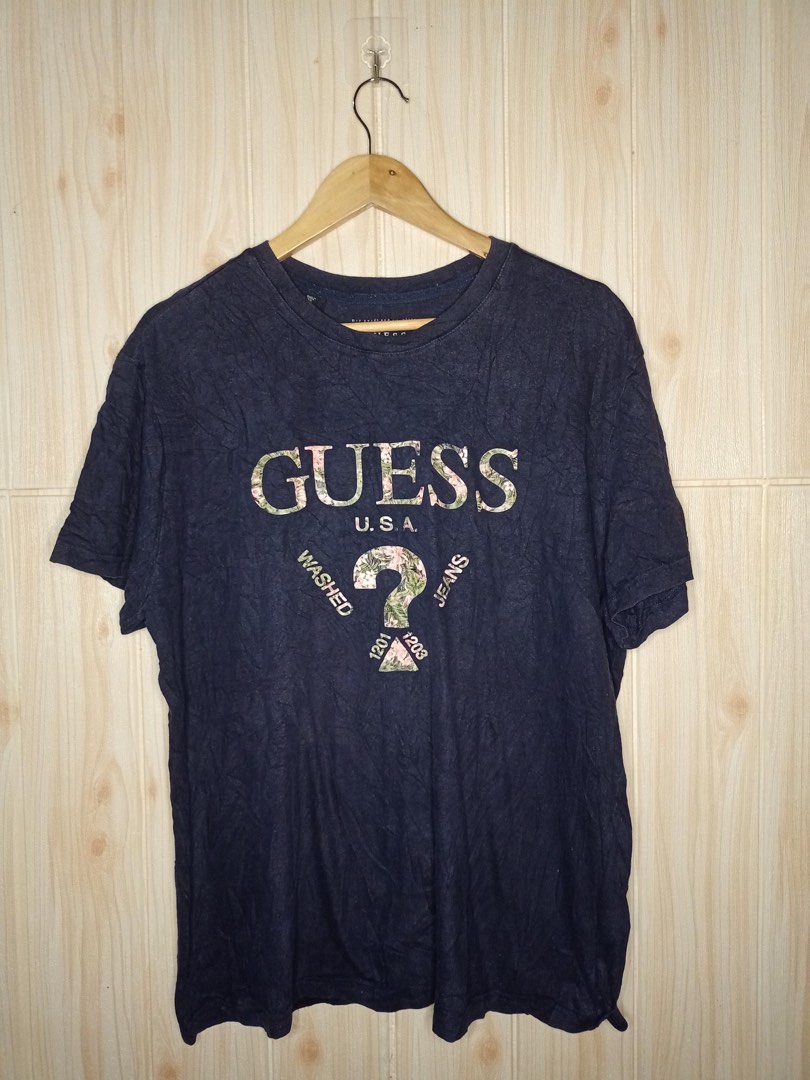 GUESS TEE, Men's Fashion, Tops & Sets, Tshirts & Polo Shirts on Carousell