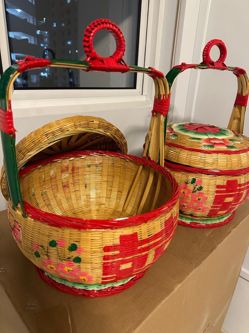 Guo Da Li Baskets (Brand New) *A Pair, Furniture & Home Living, Home ...
