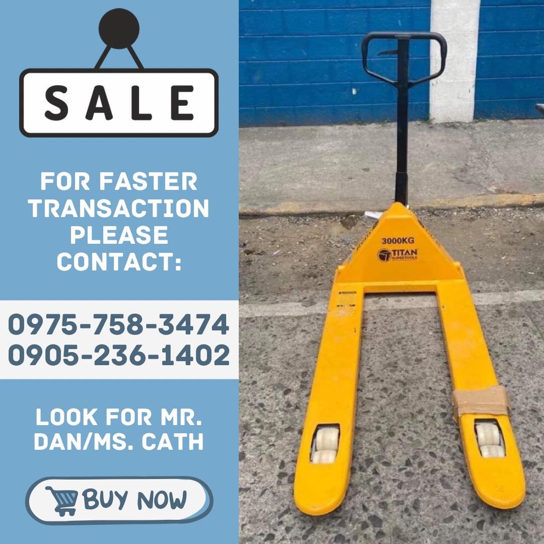 HAND PALLET, Commercial & Industrial, Construction Tools & Equipment on ...