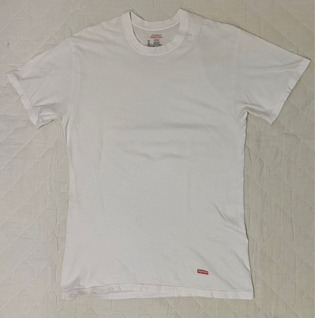 Hanes X Supreme small logo, Men's Fashion, Tops & Sets, Tshirts & Polo ...