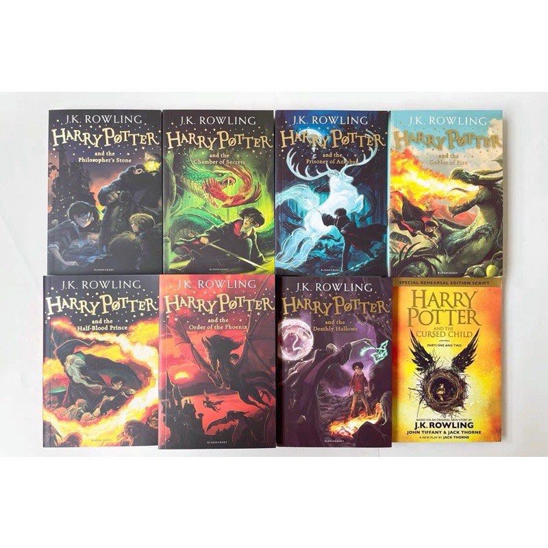 Harry Potter 8 Book Set, Hobbies & Toys, Books & Magazines, Children's ...