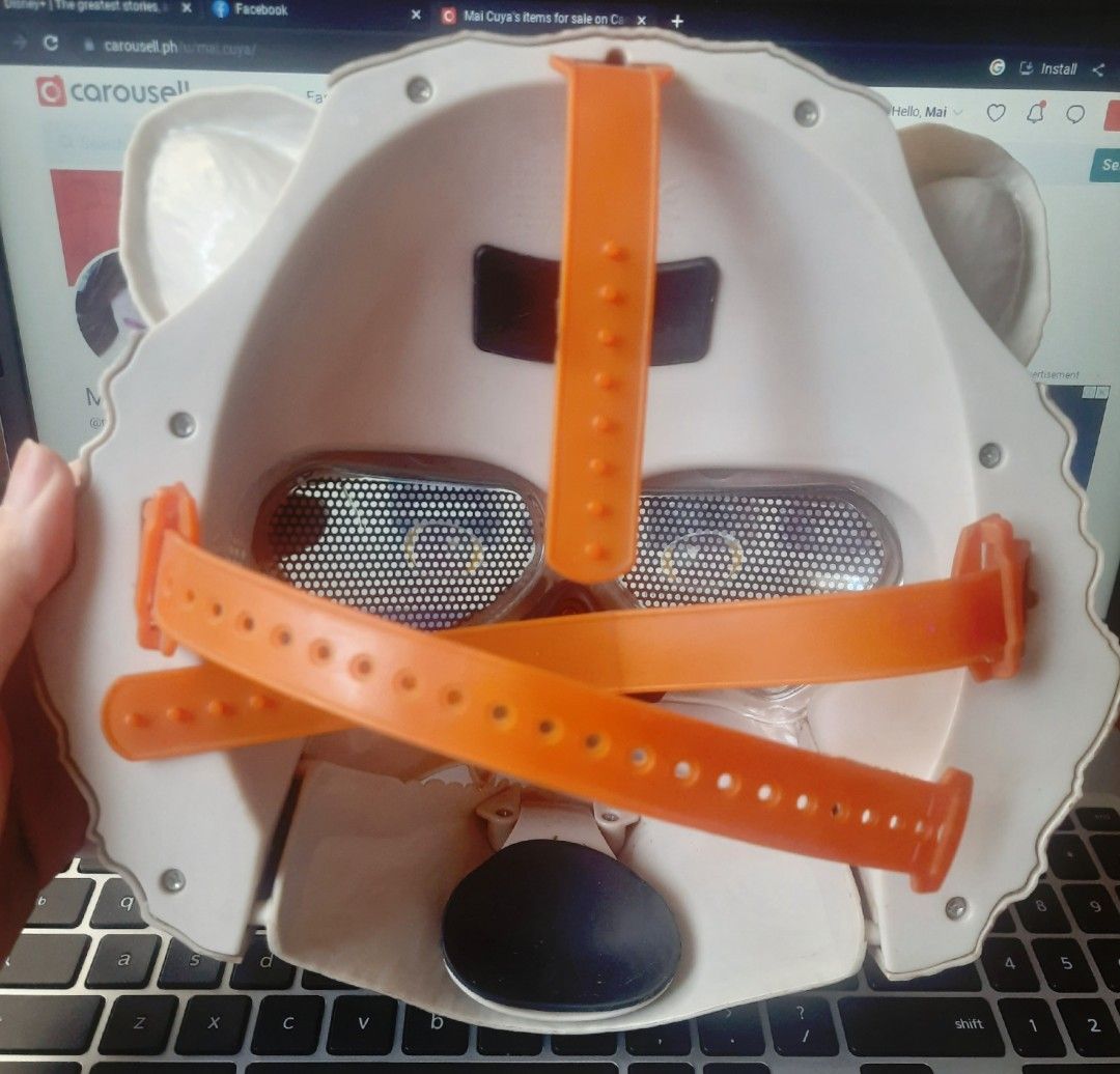 Hasbro guardians of galaxy rocket mask moving mouth, ears and eyebrows ...