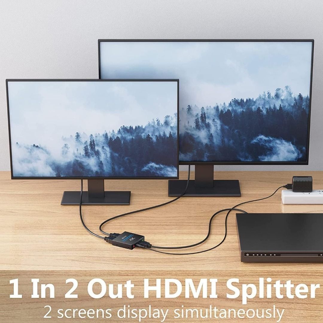HDMI Splitter 4K 2 Way HDMI Splitter, Computers & Tech, Parts ...