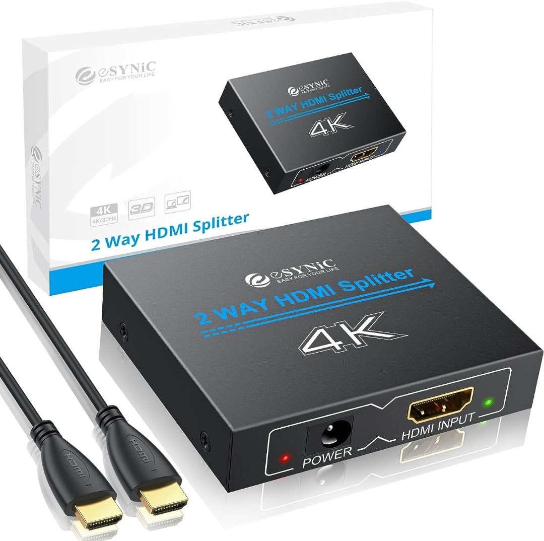 HDMI Splitter 4K 2 Way HDMI Splitter, Computers & Tech, Parts ...