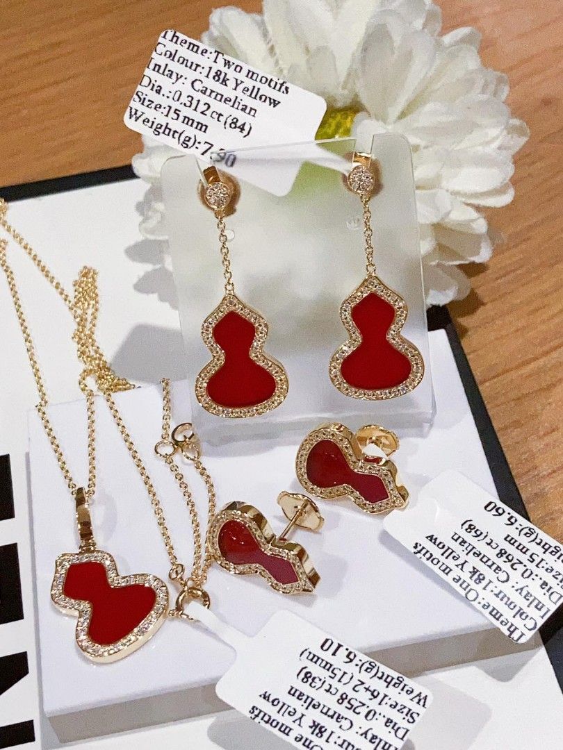 Hk 15mm Diamond Set 2c, Women's Fashion, Jewelry & Organizers ...