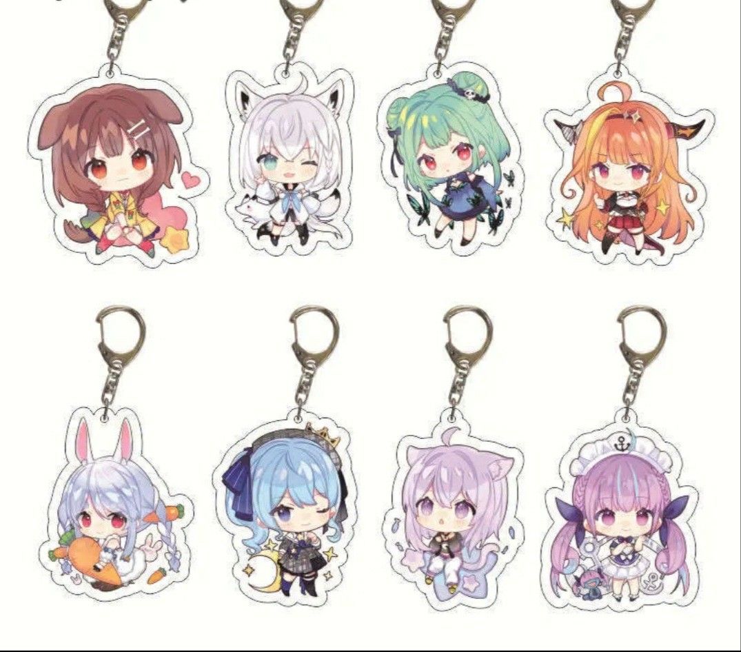 Hololive keychains, Hobbies & Toys, Memorabilia & Collectibles, Fan ...