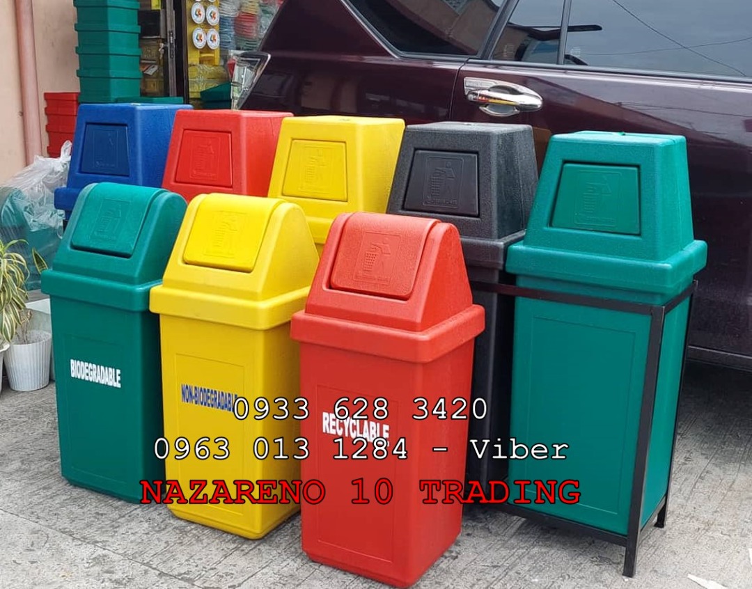 Hooded Bin Trash Bin Swing Type Bin Trash Bin, Furniture & Home Living ...