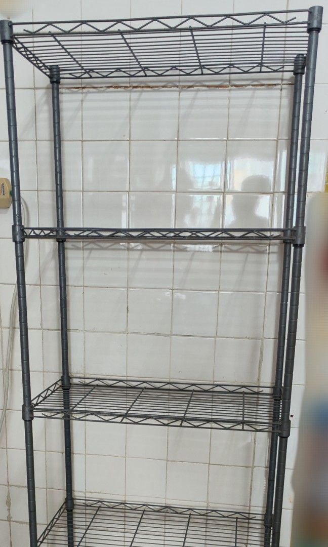 Household multi-storey rack warehouse metal storage, Furniture & Home ...