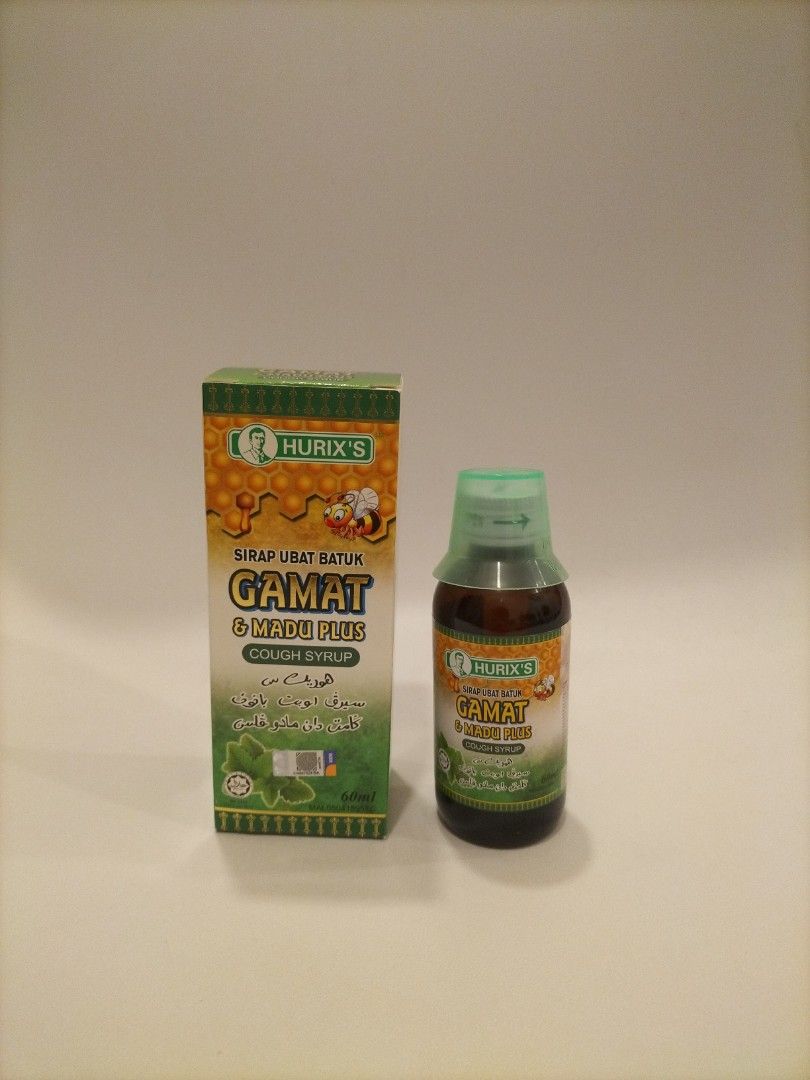 Hurix's Cough Syrup / Sirap Ubat Batuk Gamat & Madu Plus, Health ...