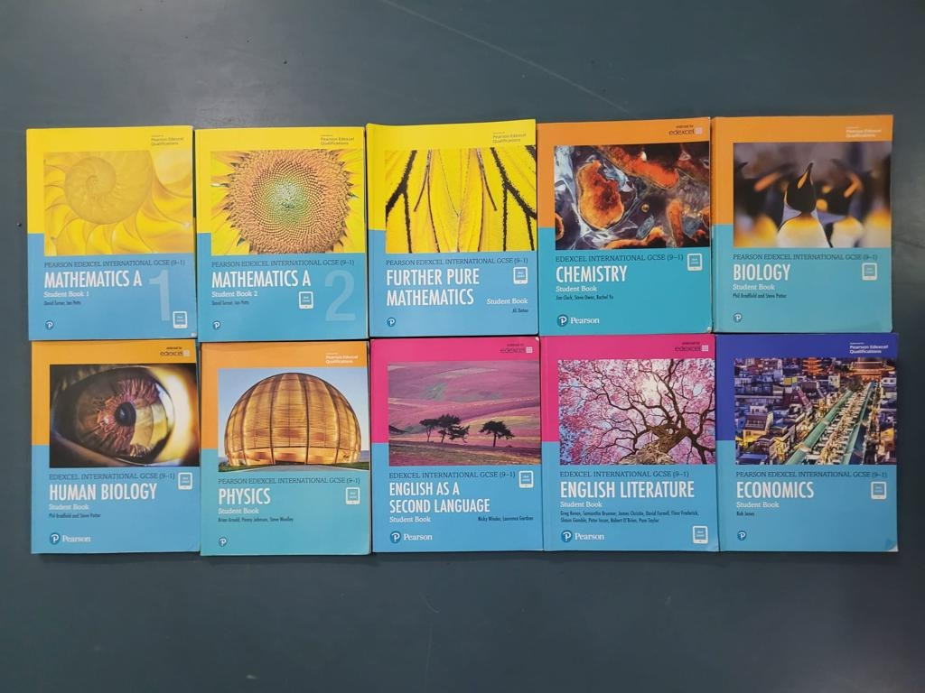 IGCSE Edexcel (9-1) Textbooks (Physics, Chemistry, Biology, Maths A (Bk ...