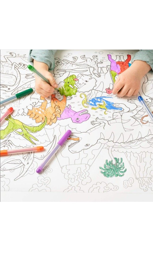 Ikea colouring papar roll, Hobbies & Toys, Stationery & Craft, Art ...