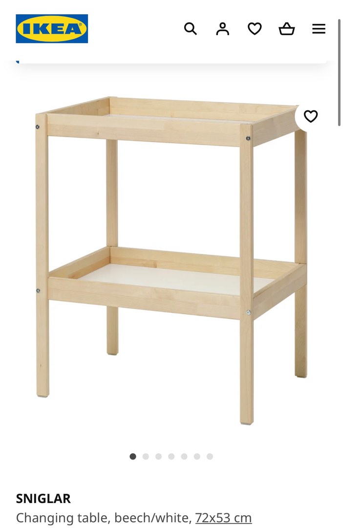 Ikea Sniglar Changing Table, Babies & Kids, Baby Nursery & Kids ...
