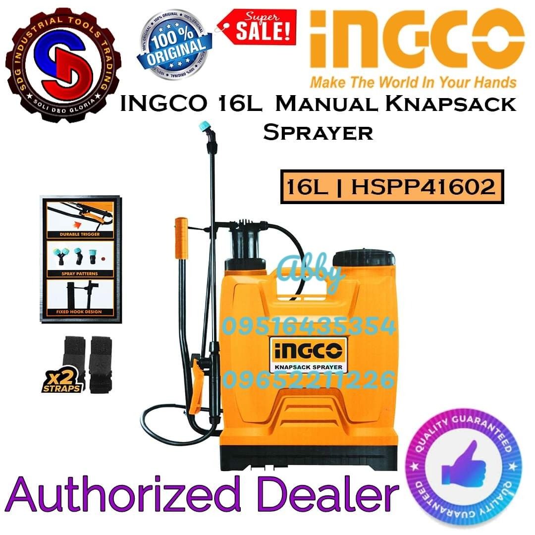 INGCO 16L Manual Knapsack Sprayer (Model : HSPP41602), Furniture & Home ...
