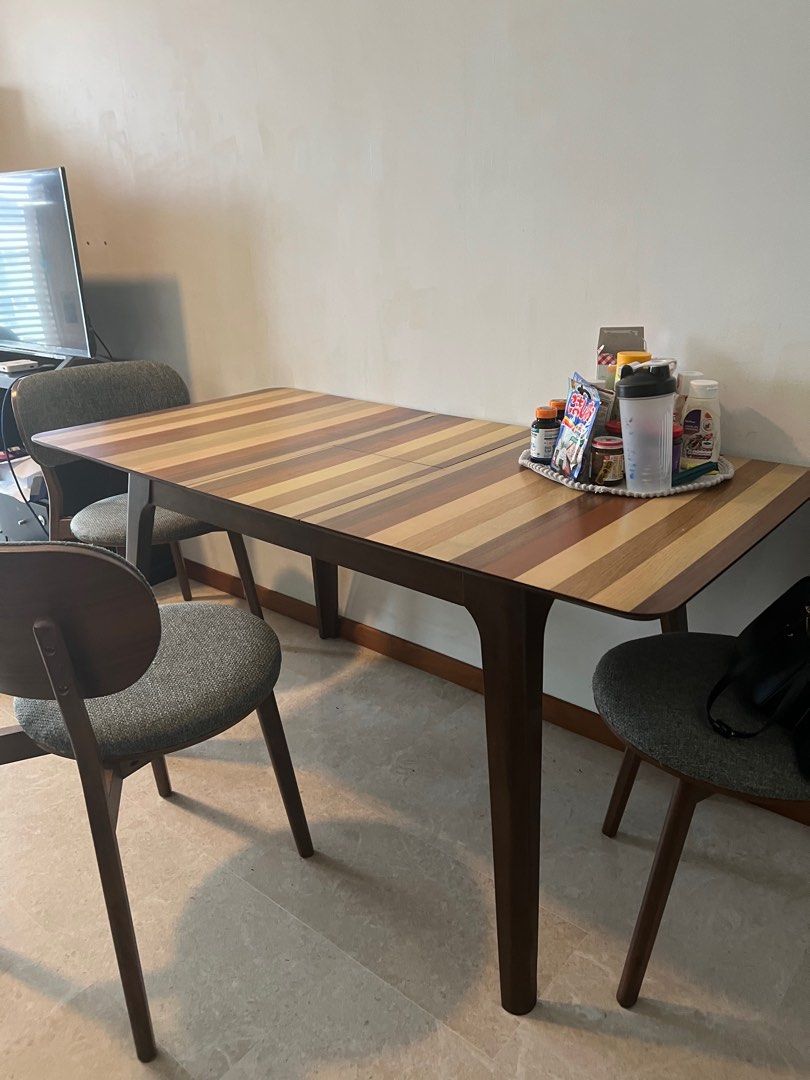 Inmod Mid-Century Modern lenora extendable dining table, Furniture ...