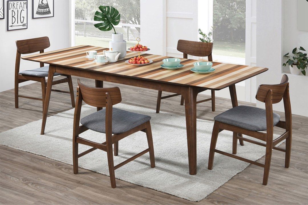 Inmod Mid-Century Modern lenora extendable dining table, Furniture ...
