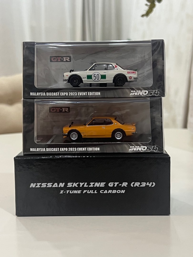 INNO 64 SET FULL CARBON GTR R34 MALAYSIAN DIE CAST CONVENTION EXCLUSIVE ...