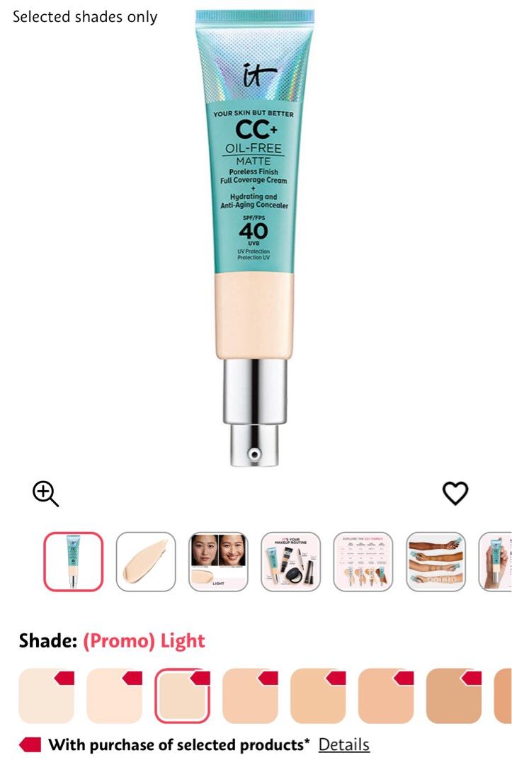 It Cosmetics CC Cream(Light), Beauty & Personal Care, Face, Makeup on ...