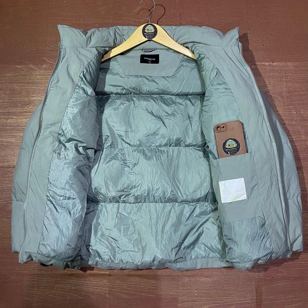 Jaket Puffer Polham, Fesyen Pria, Pakaian , Baju Luaran di Carousell