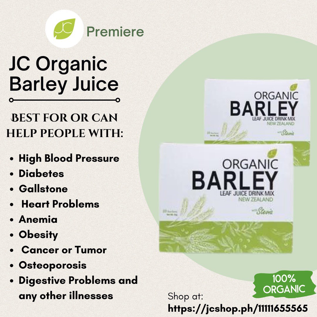 JC Premiere Organic Barley, Health & Nutrition, Health Supplements ...