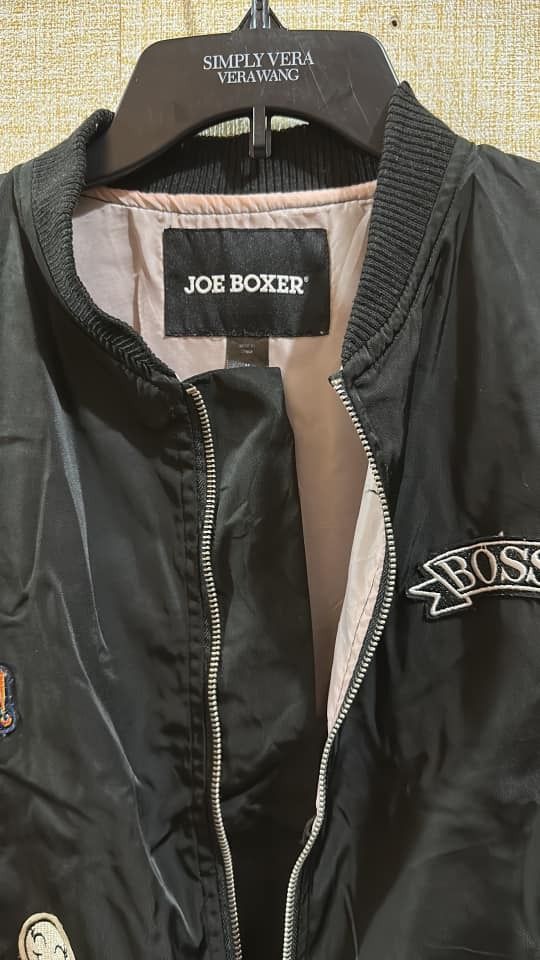 JOE BOXER BLACK SATIN BROWN JACKET, Men's Fashion, Coats, Jackets and ...