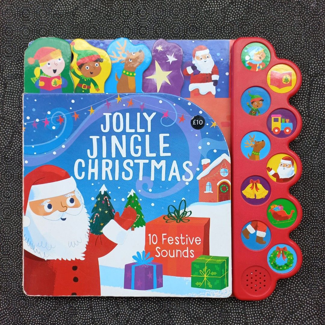 Jolly Jingle 10-Button Children's Christmas Sound Book, Hobbies & Toys ...
