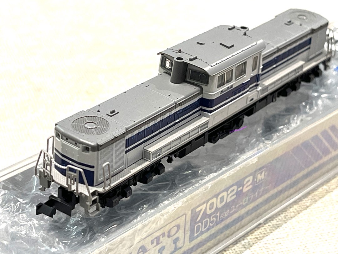 罕！KATO 7002-2 DD-51 ユーロライナー ディーゼル機関車 N比例日本鐵路動力模型, 興趣及遊戲, 玩具 & 遊戲類 - Carousell