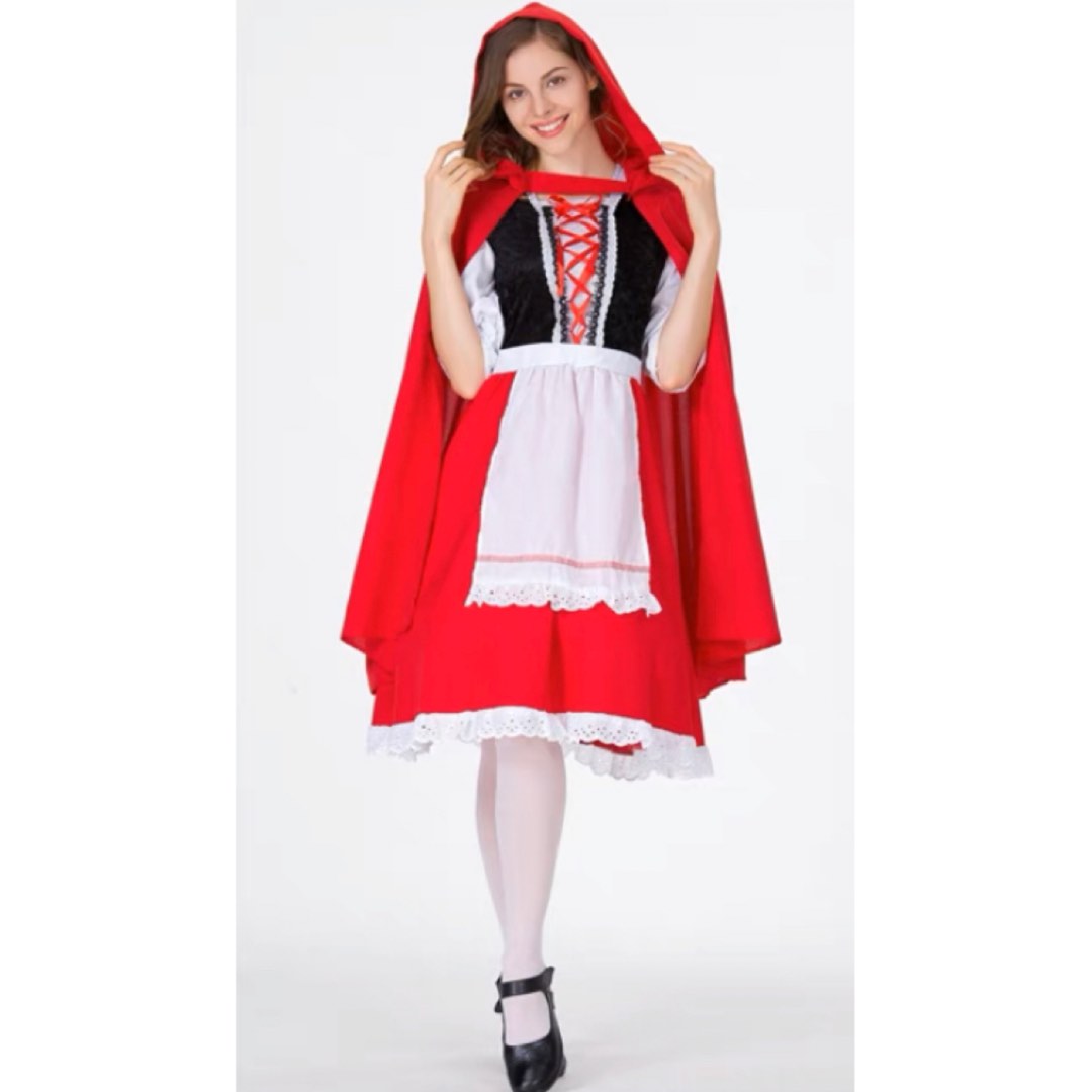 L size Adults Halloween Costume Adult Little Red Riding Hood Costume ...