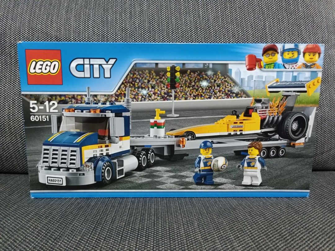LEGO City Great Vehicles Dragster Transporter 60151 (looks like F1 ...