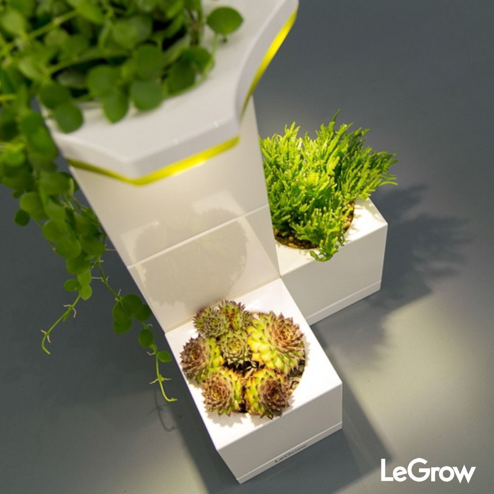 LeGrow Shine Smart Indoor Planter - Garden Tower with Artificial ...