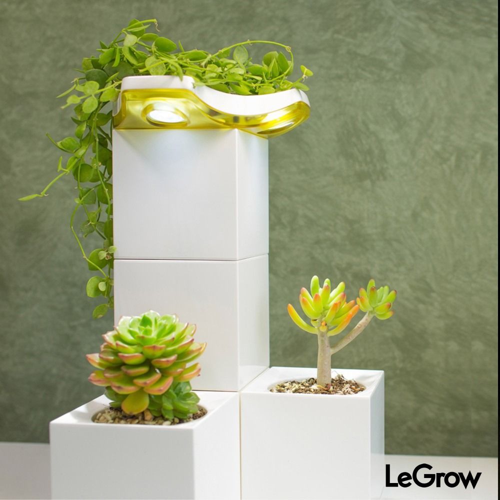 LeGrow Shine Smart Indoor Planter - Garden Tower with Artificial ...