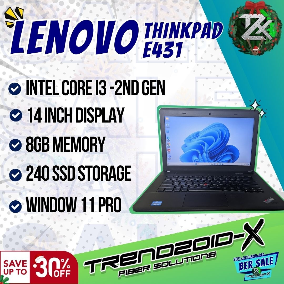 LENOVO Thinkpad E431 i3-2nd Gen, Computers & Tech, Laptops & Notebooks on Carousell