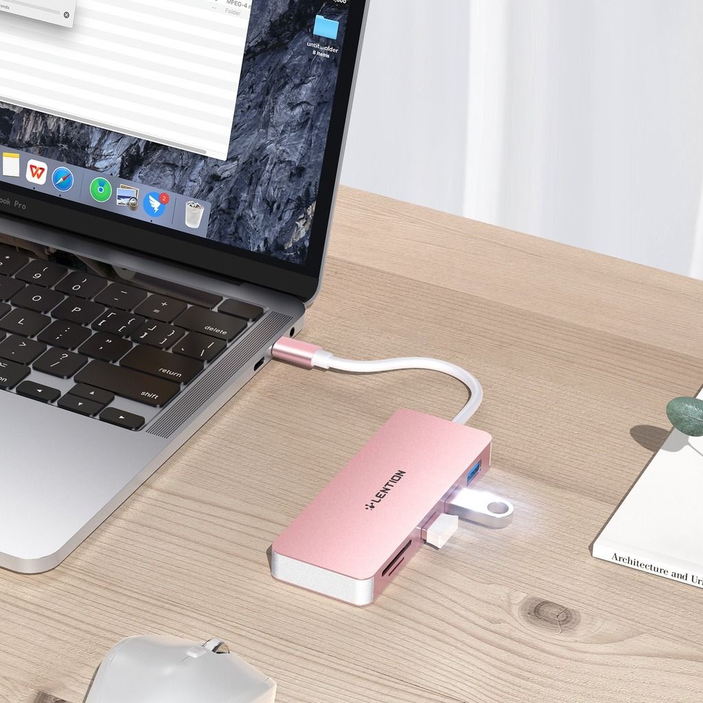 LENTION C15 3USB-C Hub 3.0 TypeC HDMI Docking Station SD Card Adapter ...