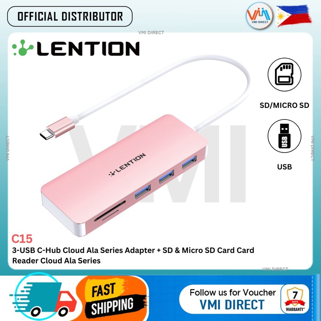LENTION C15 3USB-C Hub 3.0 TypeC HDMI Docking Station SD Card Adapter ...