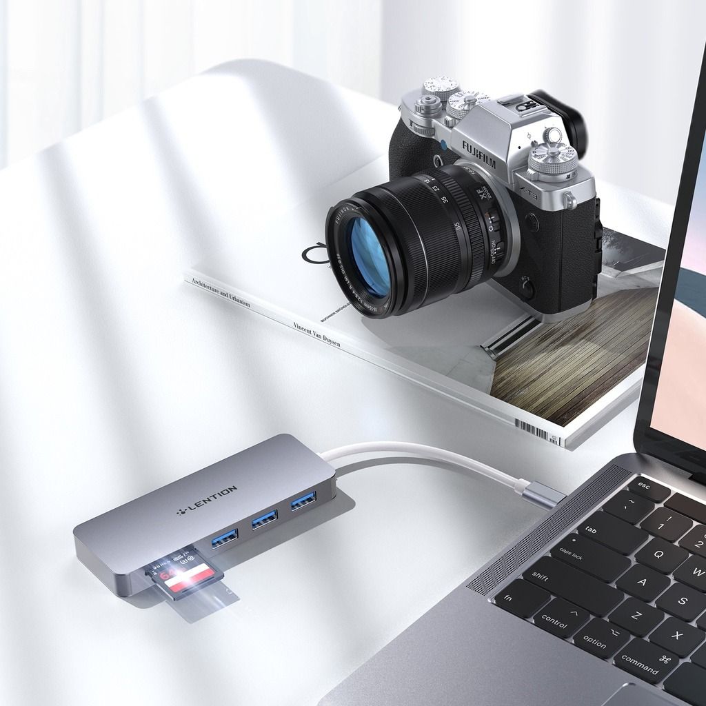 LENTION C15 3USB-C Hub 3.0 TypeC HDMI Docking Station SD Card Adapter ...