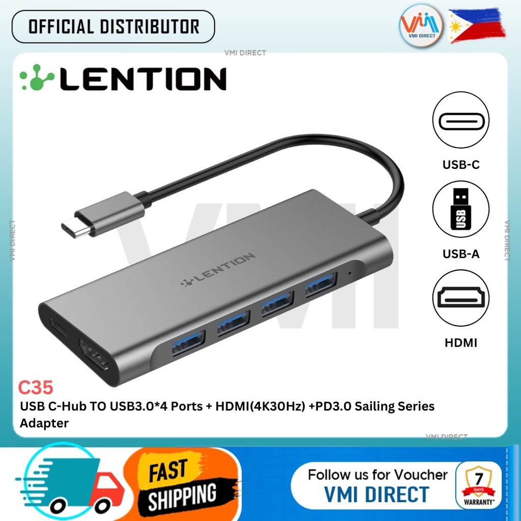 LENTION C35 USB-C Hub to HDMI USB Hub Docking Station Type C Multiport ...