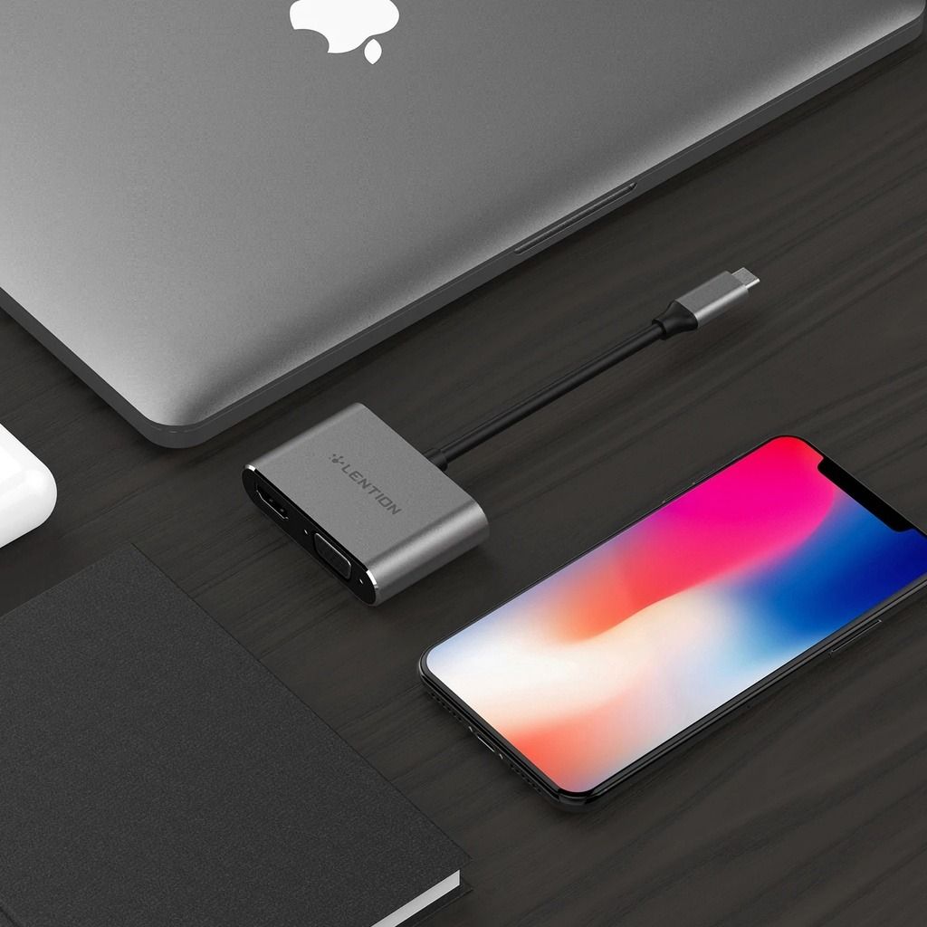 LENTION C51S USB-C Hub Splitter 4k HDMI Docking Station Type C ...