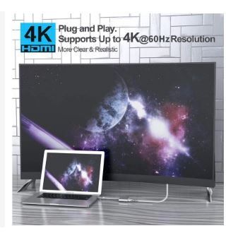 LENTION C51S USB-C Hub Splitter 4k HDMI Docking Station Type C ...