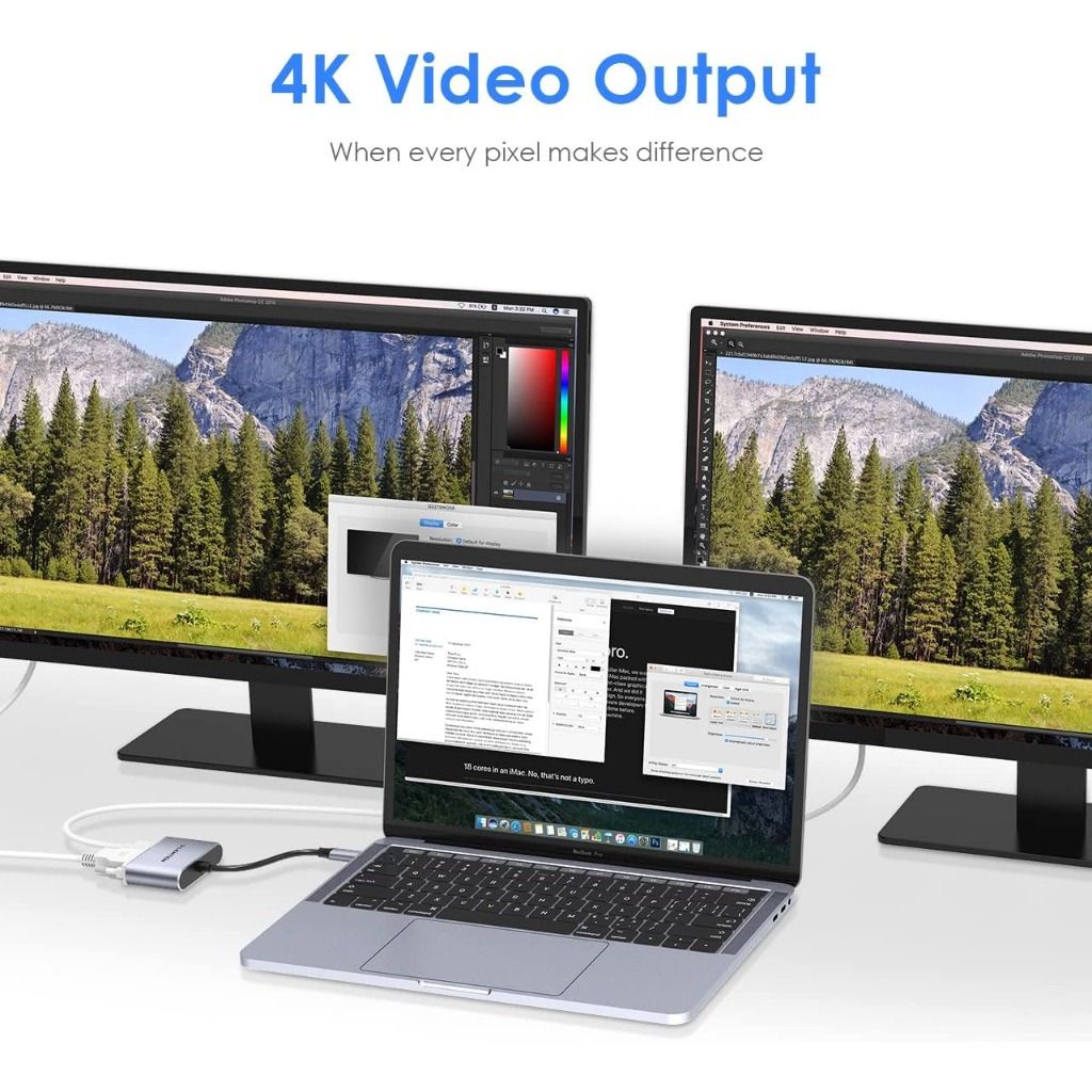 LENTION C51S USB-C Hub Splitter 4k HDMI Docking Station Type C ...