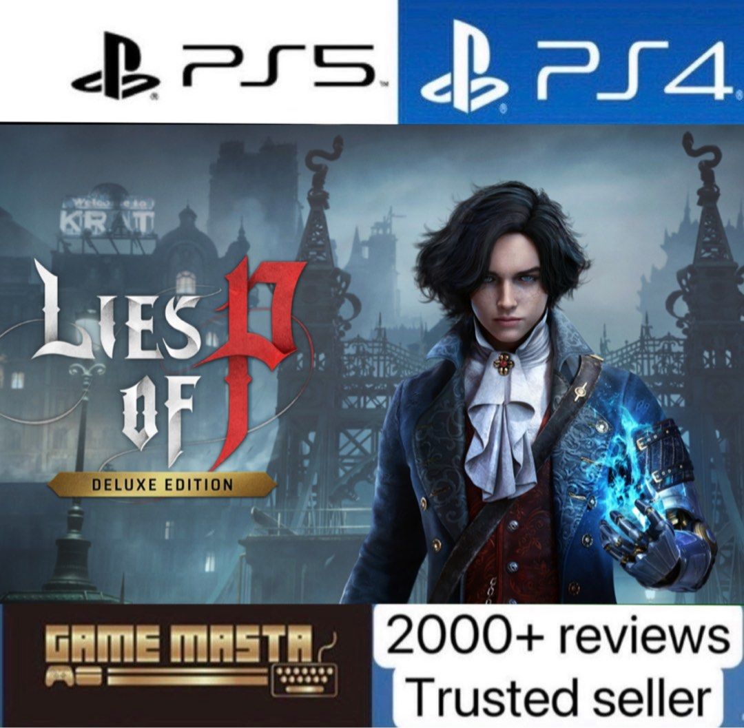 Lies of P DELUXE EDITION PS4/PS5 Games PlayStation Digital, Video Gaming, Video Games ...