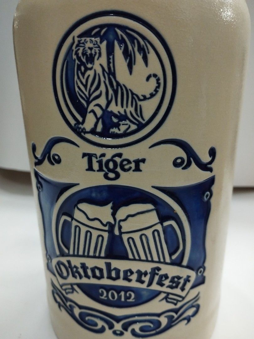 Limited Edition Tiger Beer Ceramic Oktoberfest Beer Mug 1.0L 2012 ...