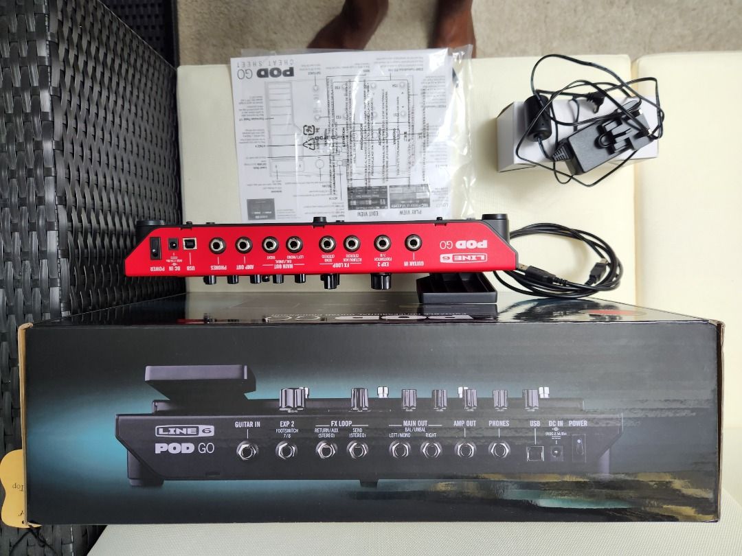 Line 6 POD Go - LIMITED EDITION RED Line 6 POD Go, Hobbies & Toys ...