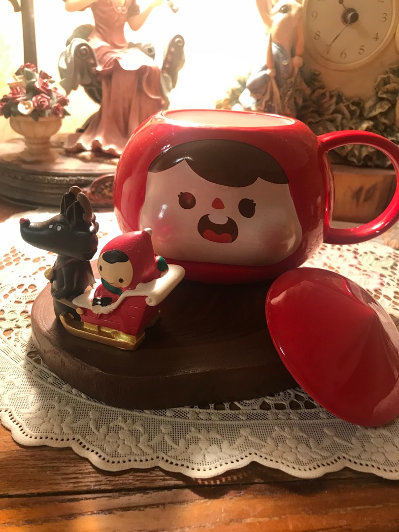 Little Red Riding Hood Cup (with cover), Furniture & Home Living ...
