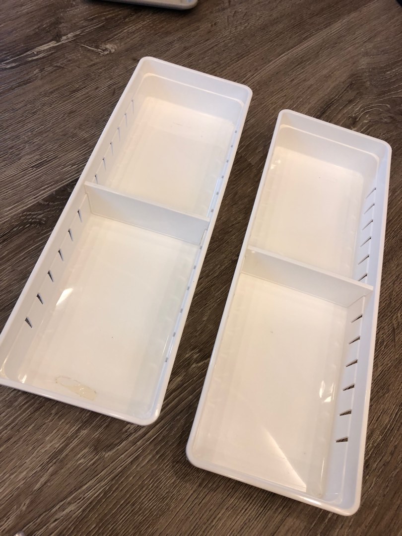 Long and narrow tray with divider 2 pcs (Please READ description before ...