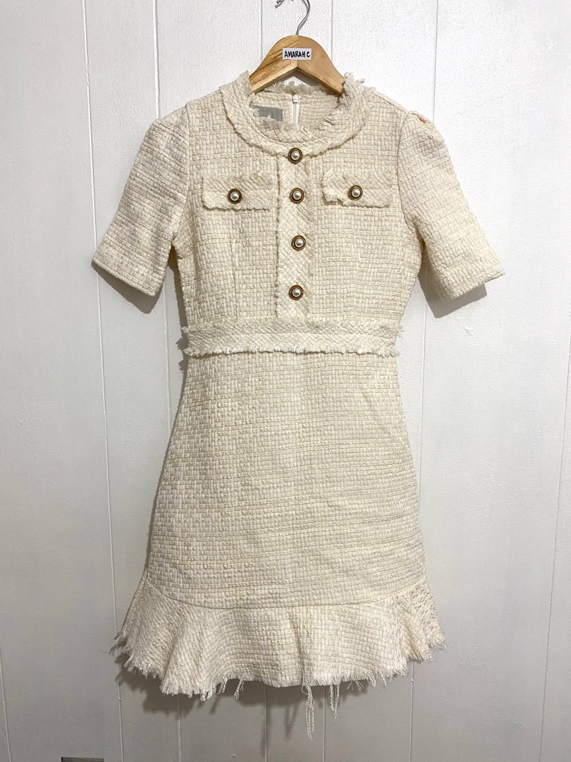 LOVE HOLIC KOREAN TWEED DRESS, Women's Fashion, Dresses & Sets, Dresses ...