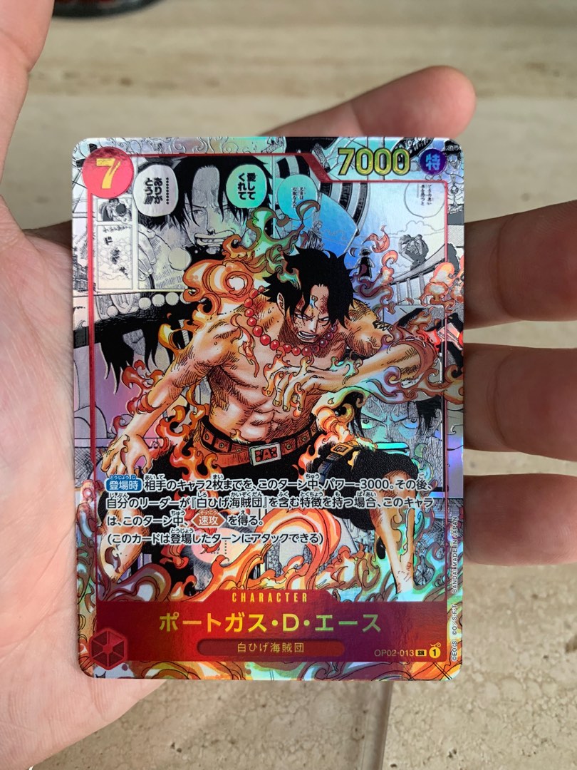 Manga Ace - One piece card game Op02, Hobbies & Toys, Toys & Games on ...