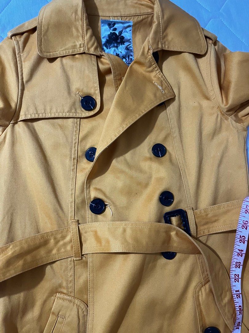 Mango mustard trench coat, Women's Fashion, Coats, Jackets and ...
